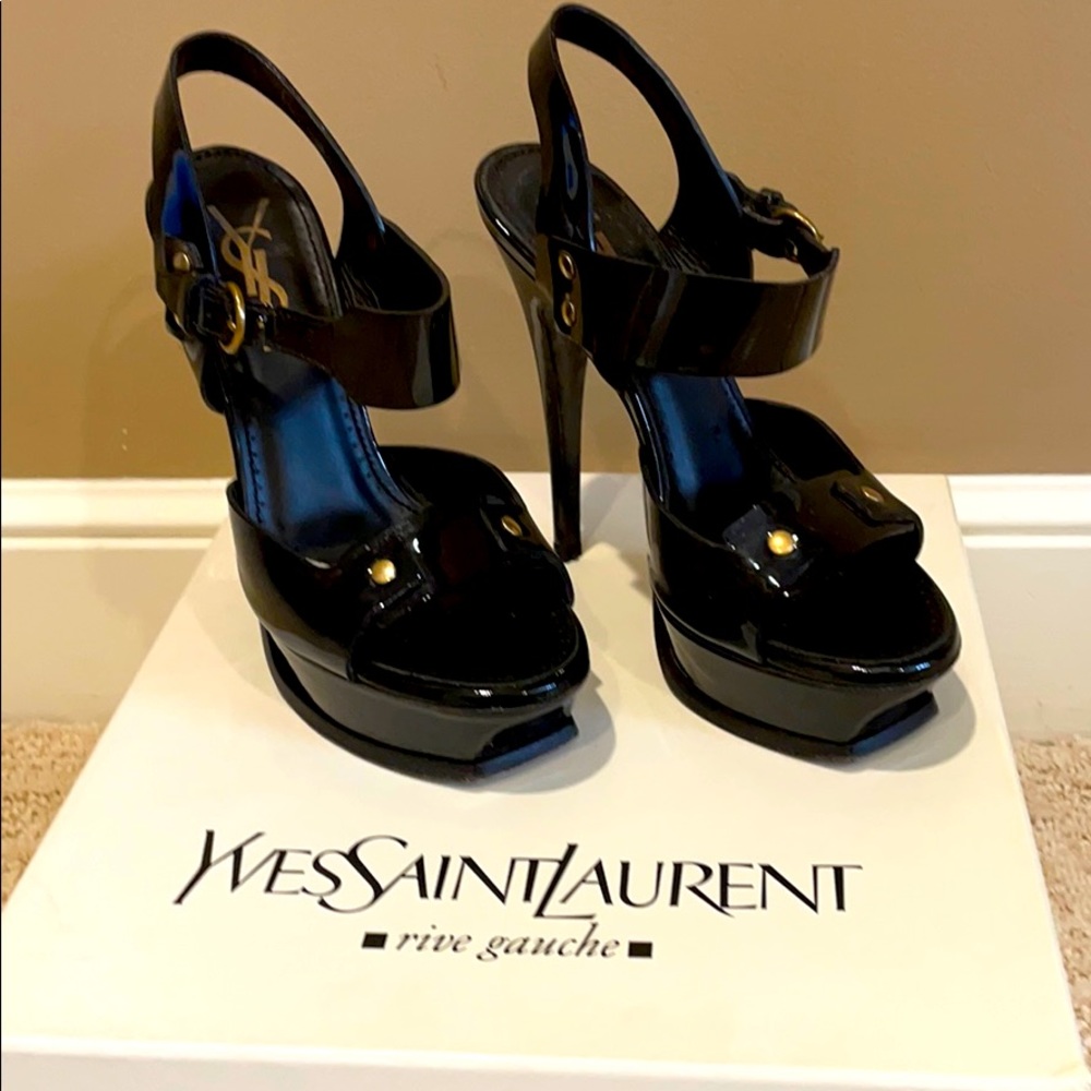 Ysl Stud Tribute Patent Leather - Gem